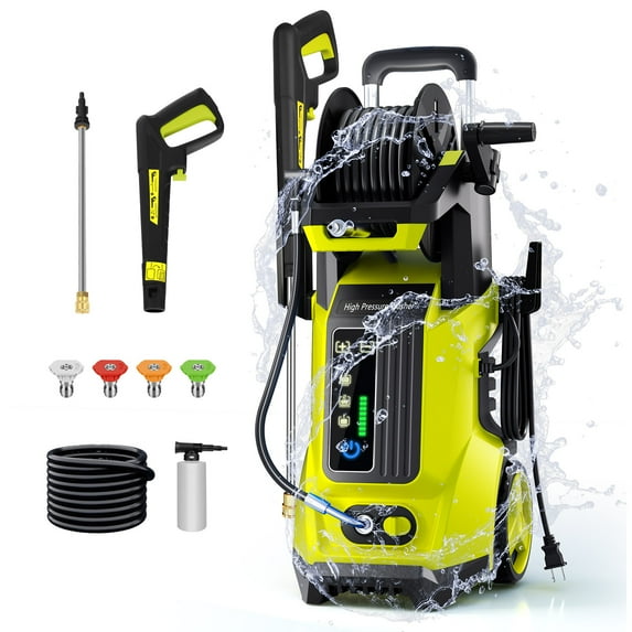 Electric Pressure Washer 4000PSI Max 2.8 GPM 2000W Power Washer with ...