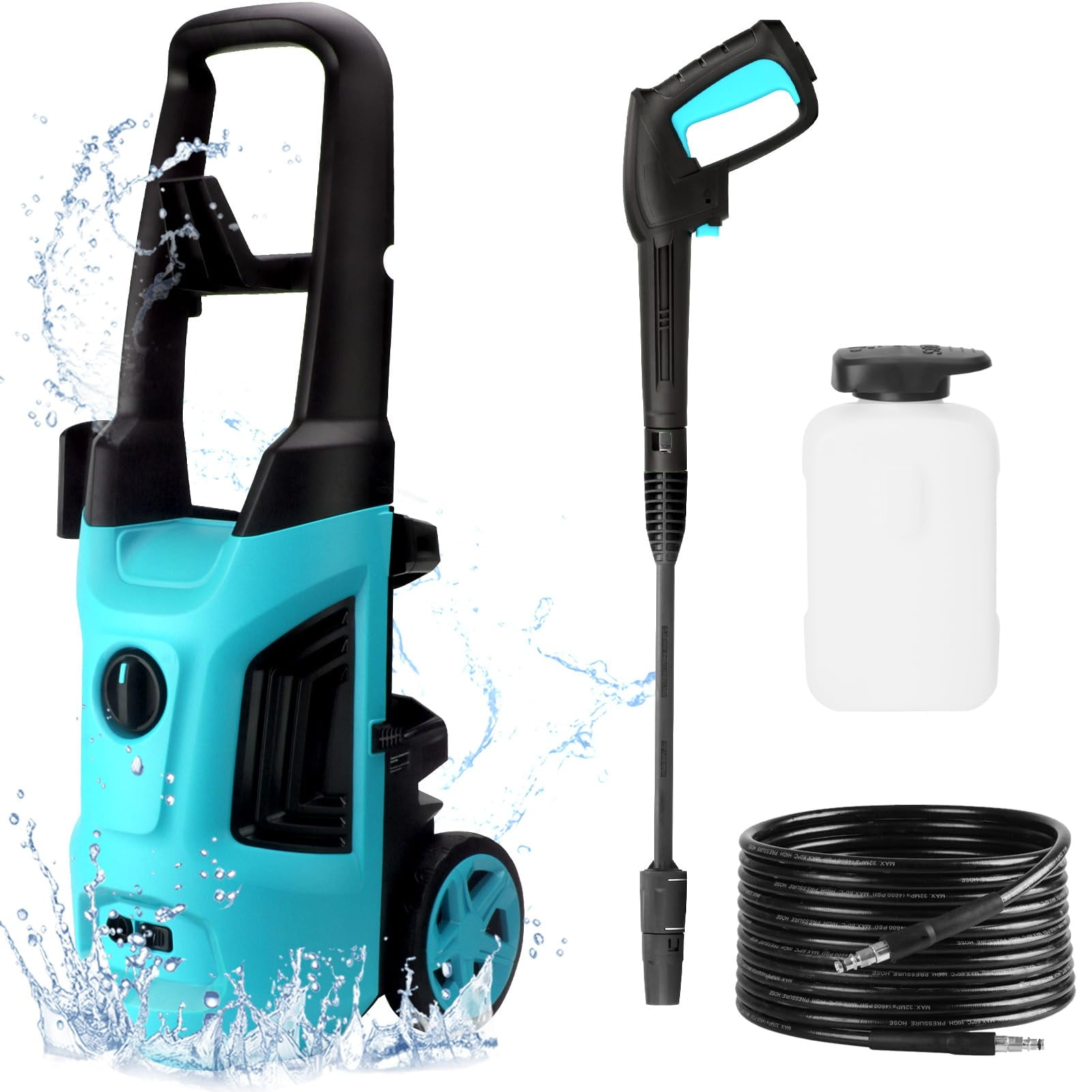 Electric Pressure Washer - 4000PSI Max 2.8 GPM Power Washers Powered ...