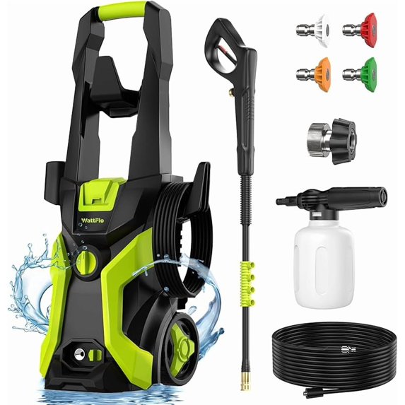 Electric Pressure Washer - 4200 Max PSI, 2.5 GPM Power Washer with 4 ...