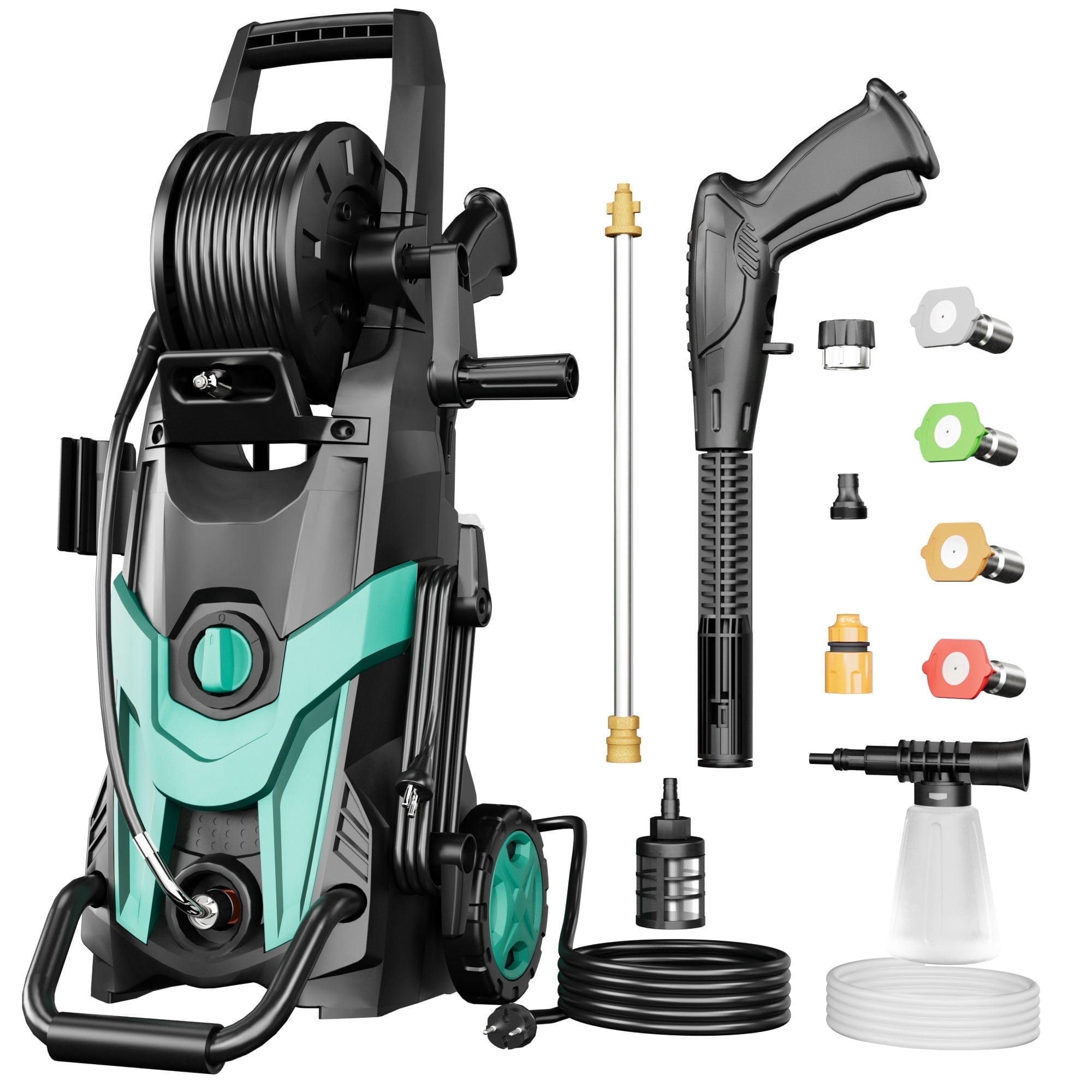 Foting Electric Pressure Washer, 4500 PSI at 3.2 GPM, Corded Electric ...