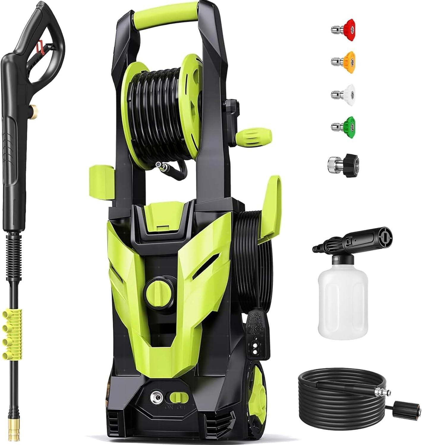 Electric Pressure Washer - 4500 PSI Max 2.8 GPM Power Washer with 4 ...