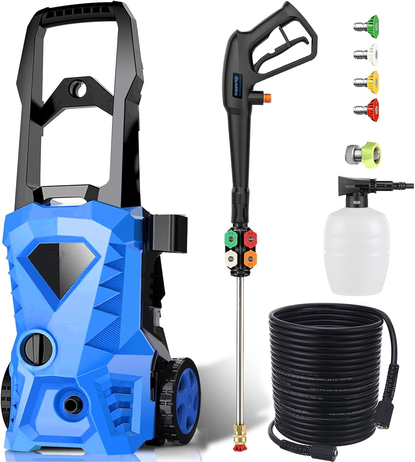 Electric Pressure Washer 5000 PSI 2.8 GPM Power Washer with 33FT ...