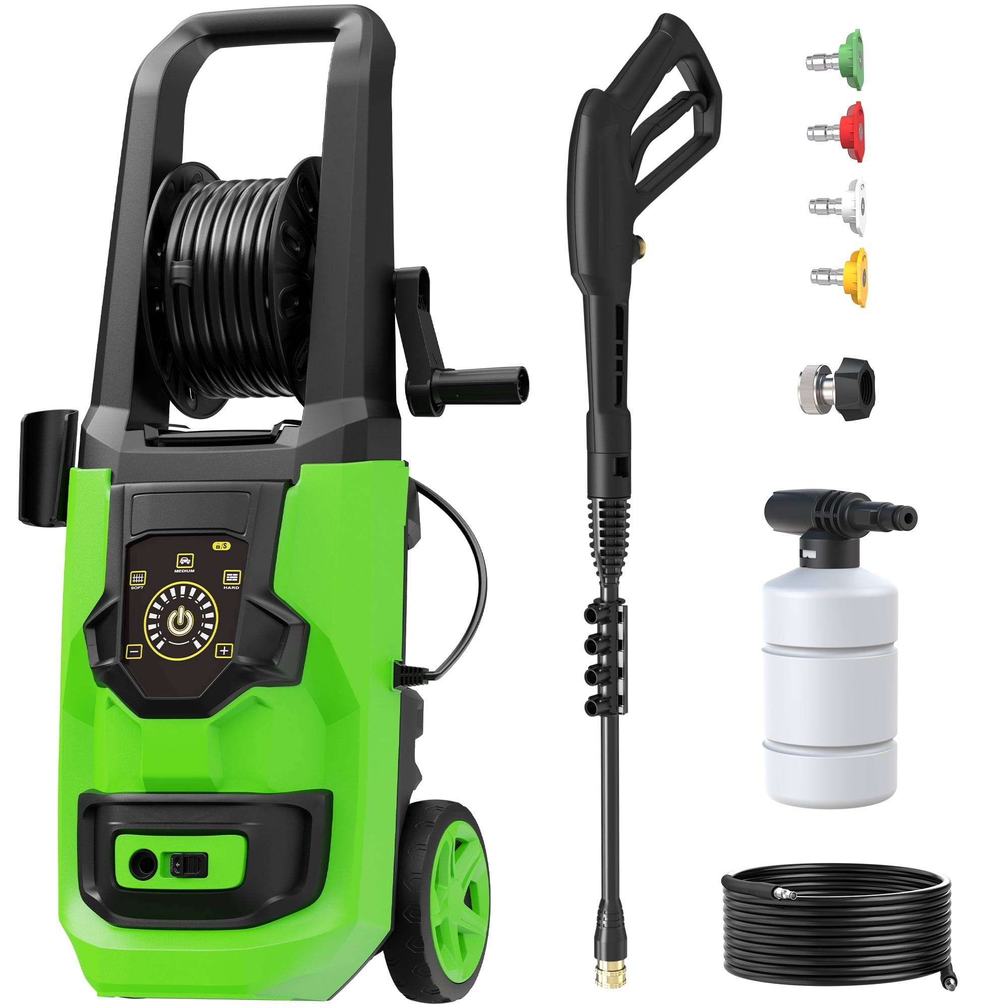 Electric Pressure Washer, 5000 PSI 3.2 GPM Adjustable Touch Screen ...