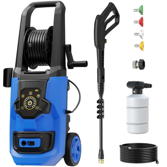 Electric Pressure Washer, 5000 PSI 3.2 GPM Adjustable Touch Screen ...