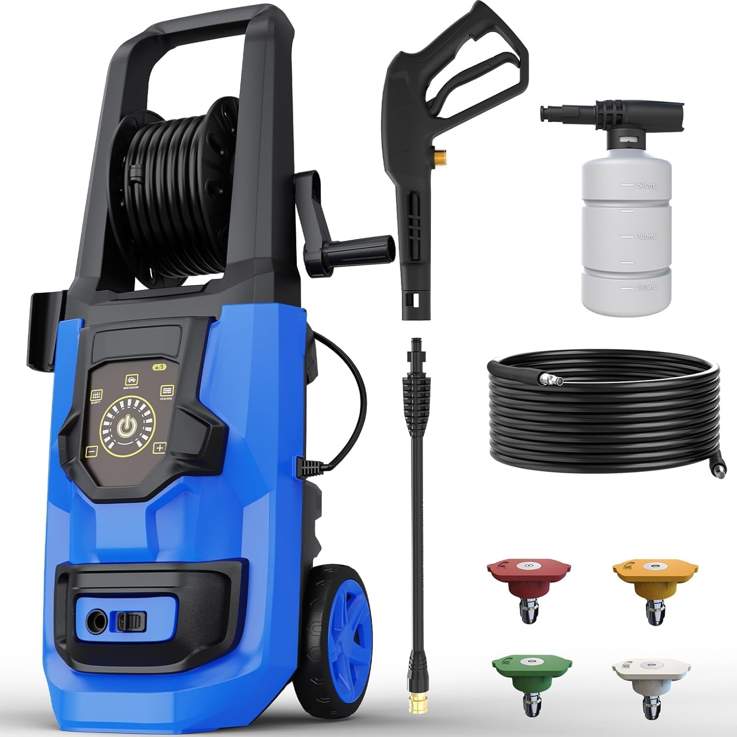 Electric Pressure Washer, 5000 PSI 3.2 GPM Adjustable Touch Screen ...