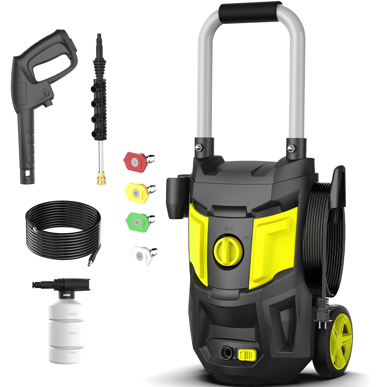 Electric Pressure Washer - 4500 PSI 2.8 GPM Electric Power Washer with ...