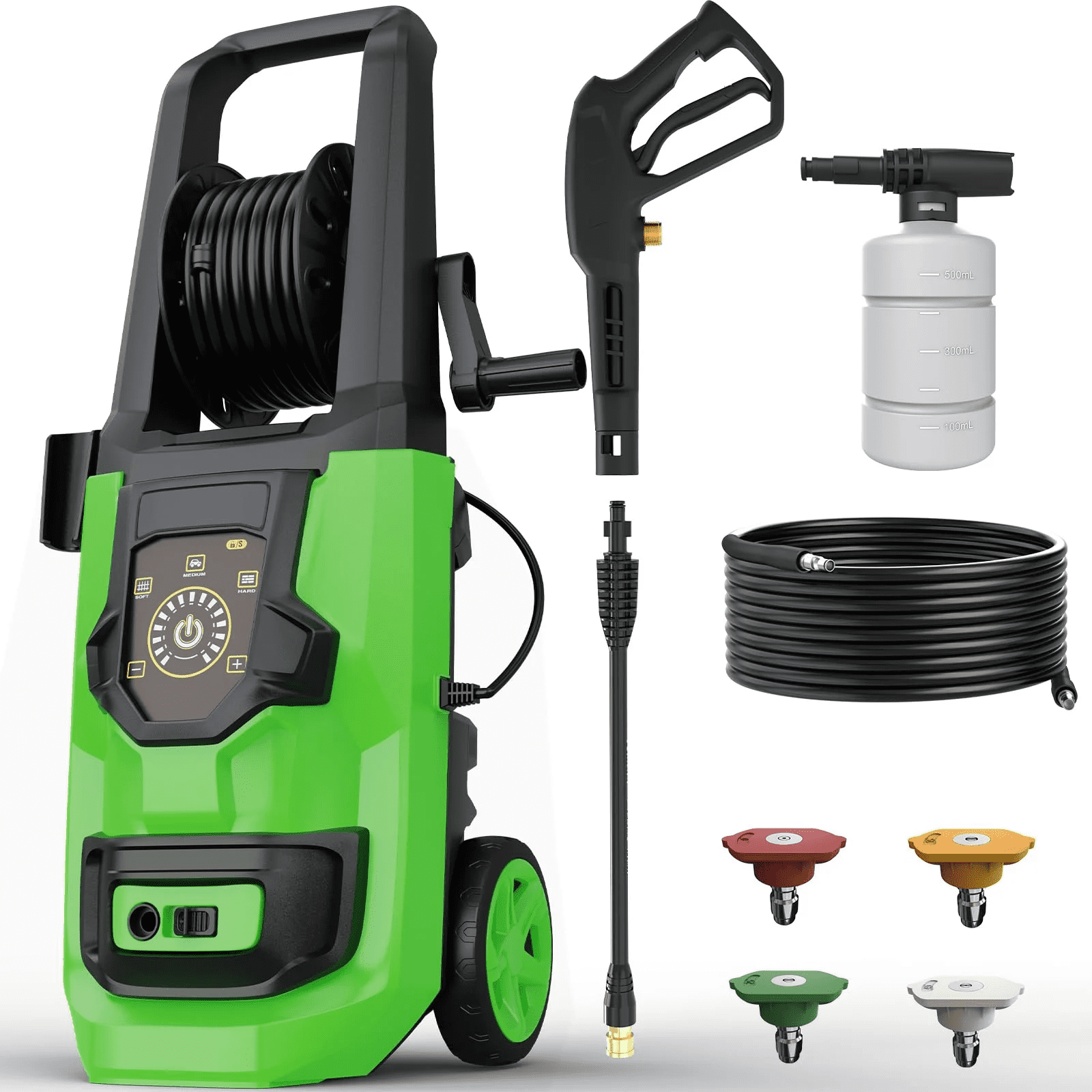Electric Pressure Washer, 5400 PSI 3.6 GPM Adjustable Touch Screen, 35 ...
