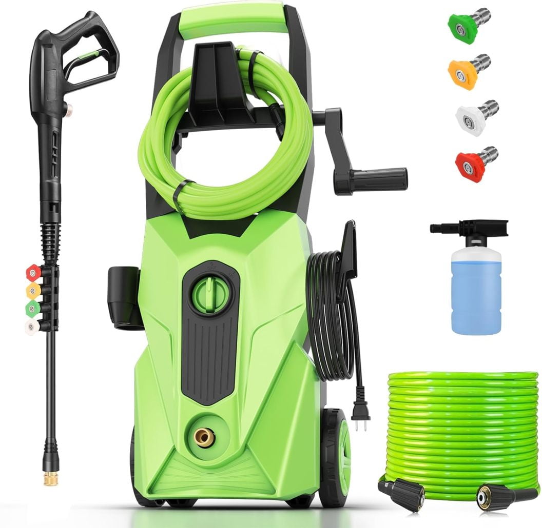 Electric Pressure Washer Adjustable 5000 PSI 4.0 GPM Power Washers ...