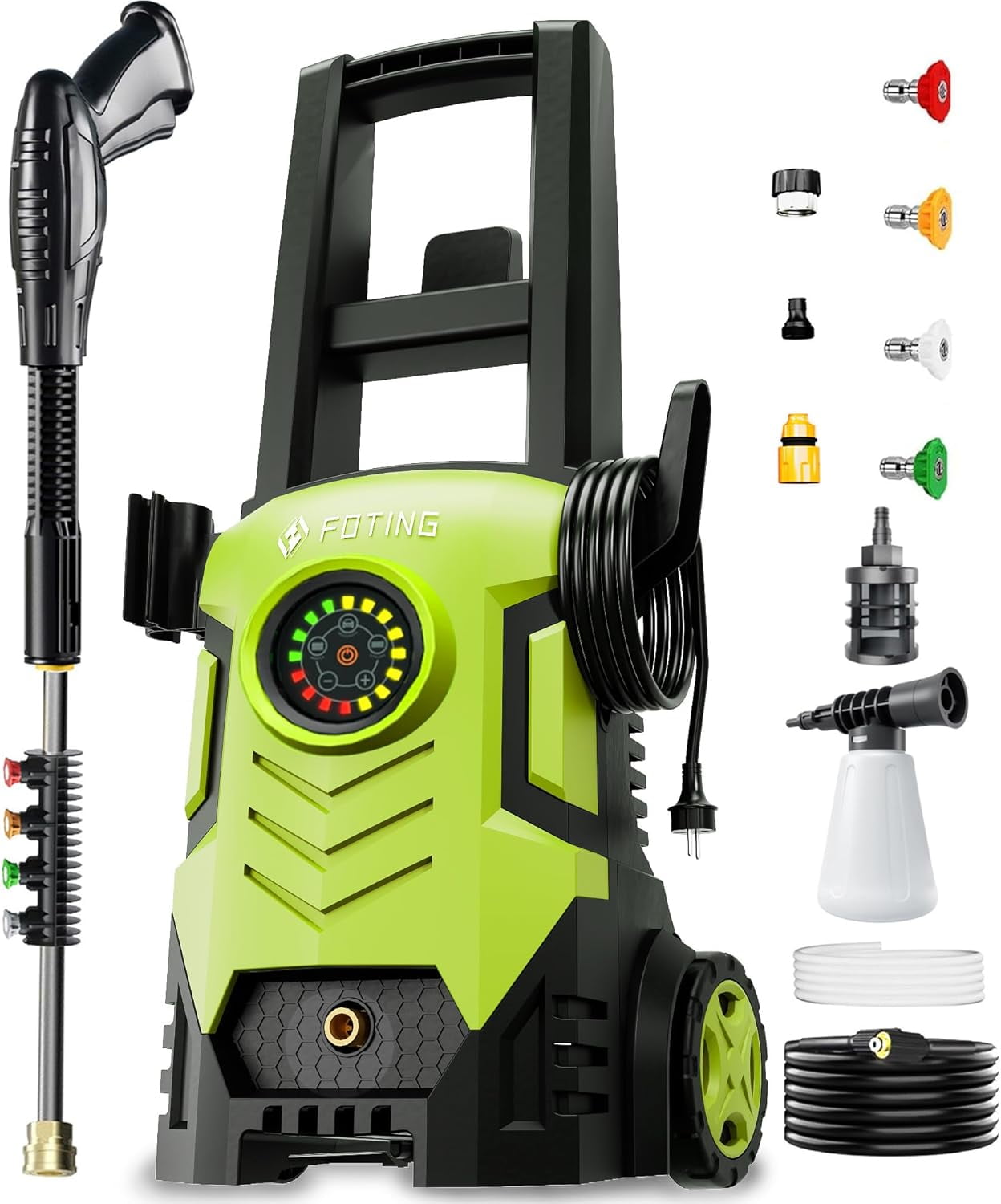 Electric Pressure Washer/Adjustable Touch Screen 5000PSI 3.3GPM/8 Level ...