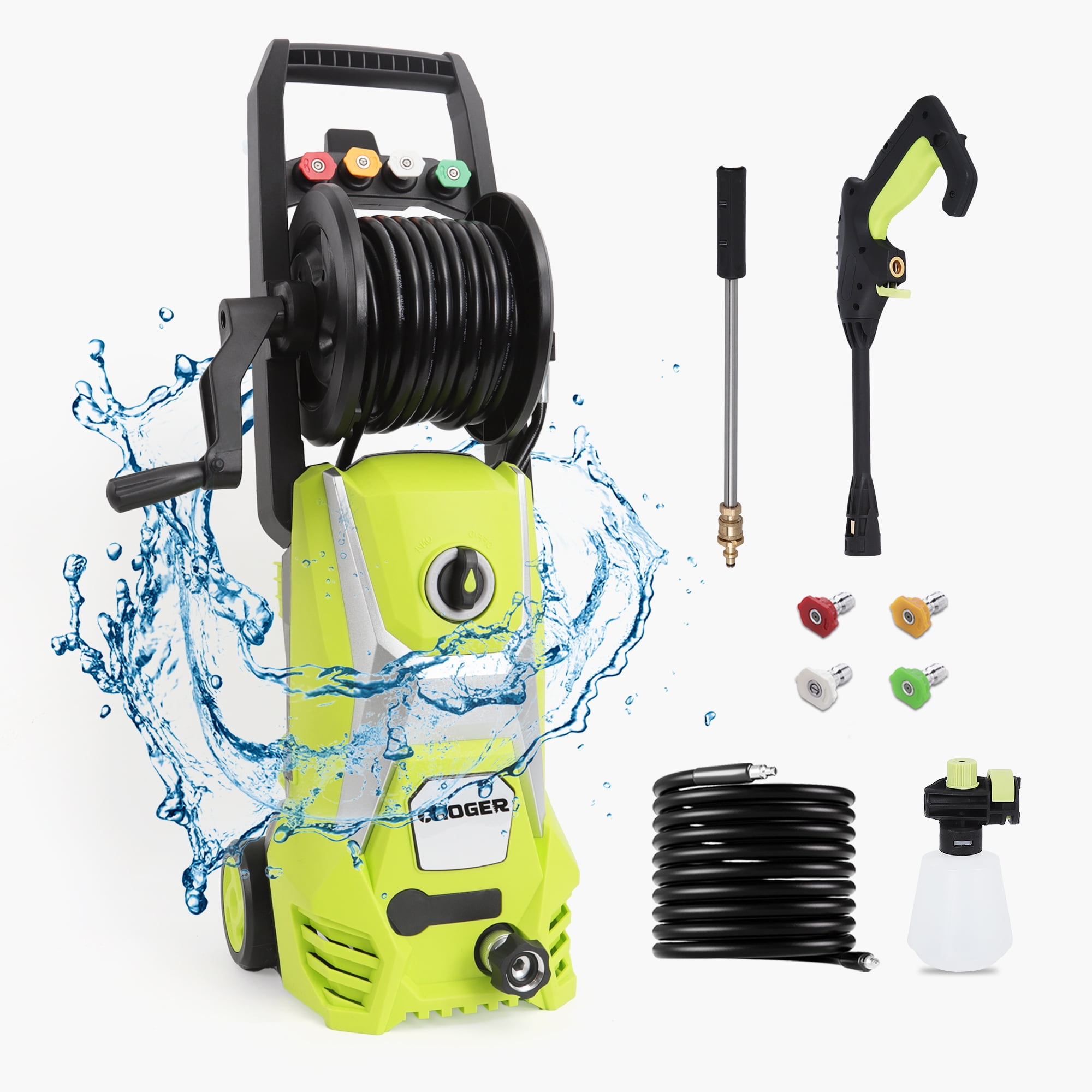 Electric Pressure Washer, Foam Cannon, 4200 PSl 2.8 GPM with 35FT Power ...