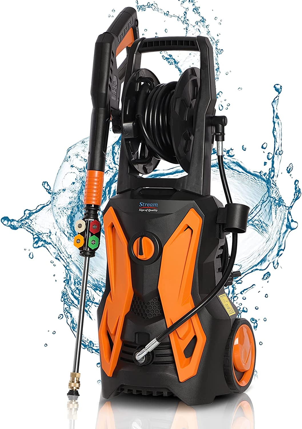 Electric Pressure Washer, Max. 3600PSI 2.4GPM 2000W Power Washer ...