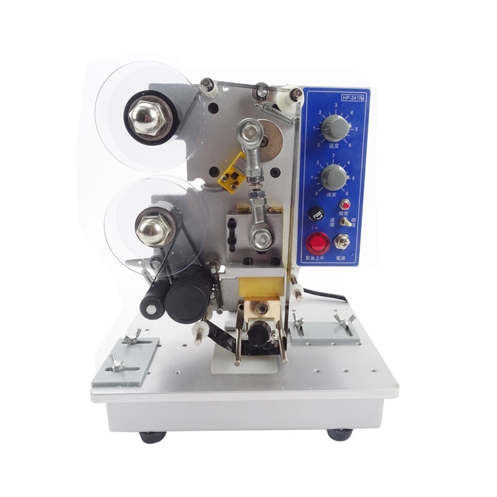 Electric Printer Ribbon Date Coder Semi Automatic Plastic Bag Printing & Coding Hot Stamping ...