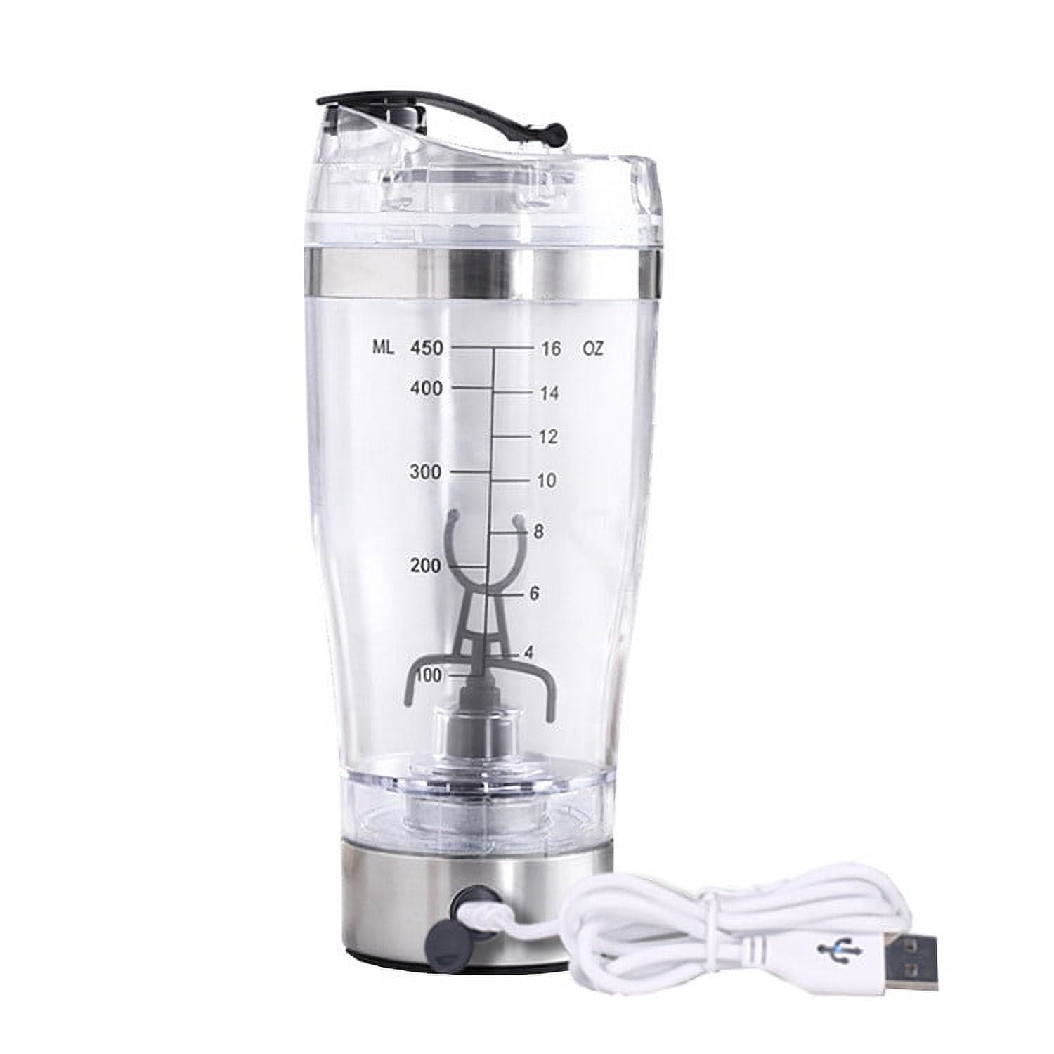 Electric Protein Shaker 450ml Usb Rechargeable Protein Mixing Bottle ...