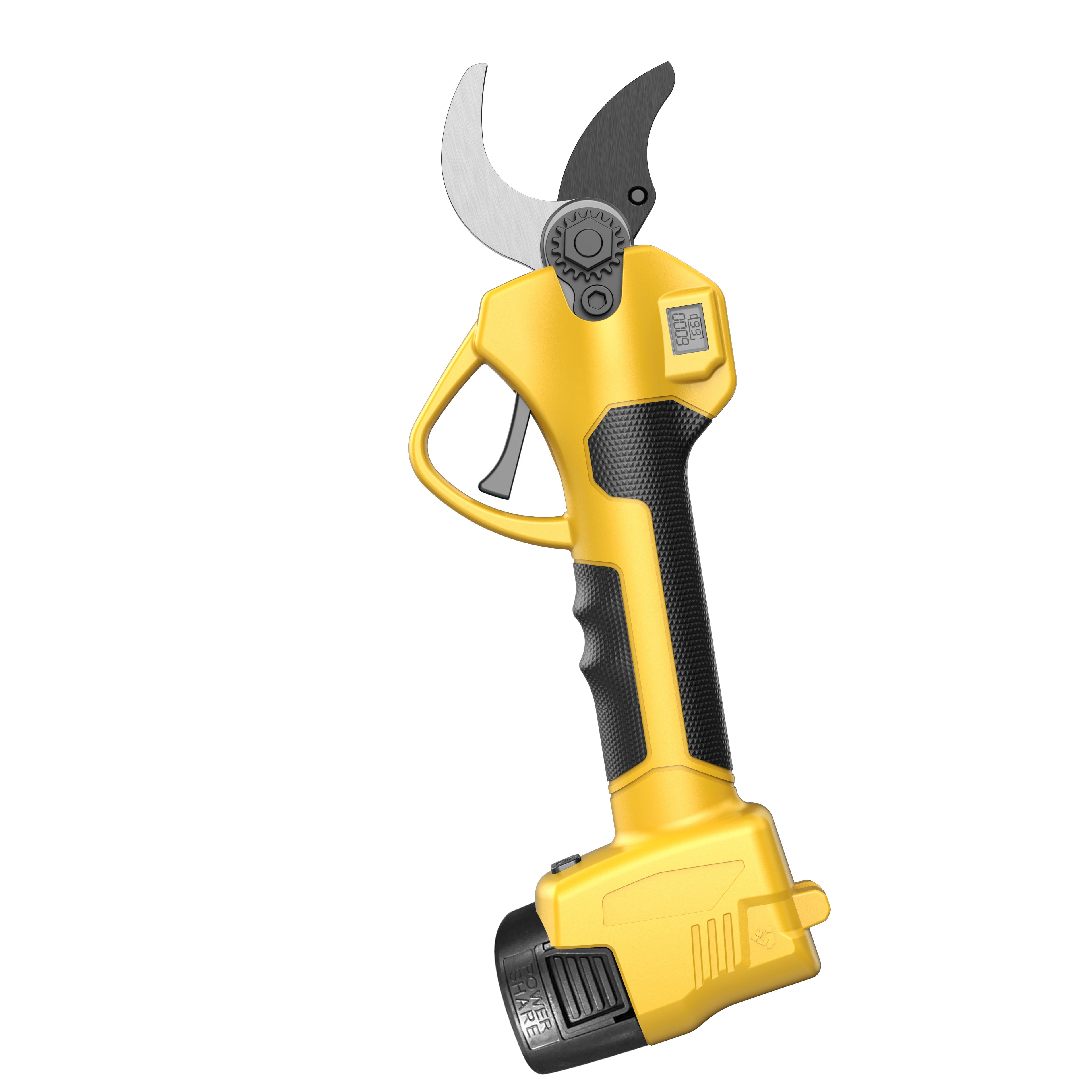 Electric Pruning Shears, 1.4" Cutting Diameter Cordless Electric Power ...