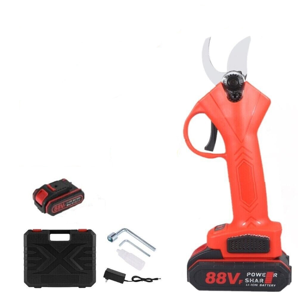 Electric Pruning Shears Cordless 88V with Lithium Battery, Tree Branch ...