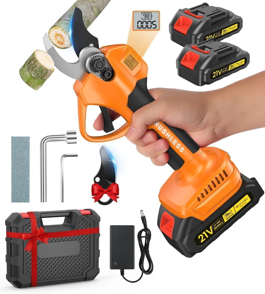 Electric Pruning Shears, Cordless Pruning Shears 1000W Brushless Power ...