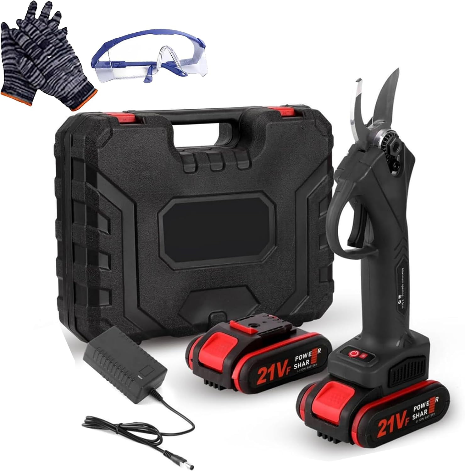 Electric Pruning Shears Cordless, Upgraded Power Shears with ...