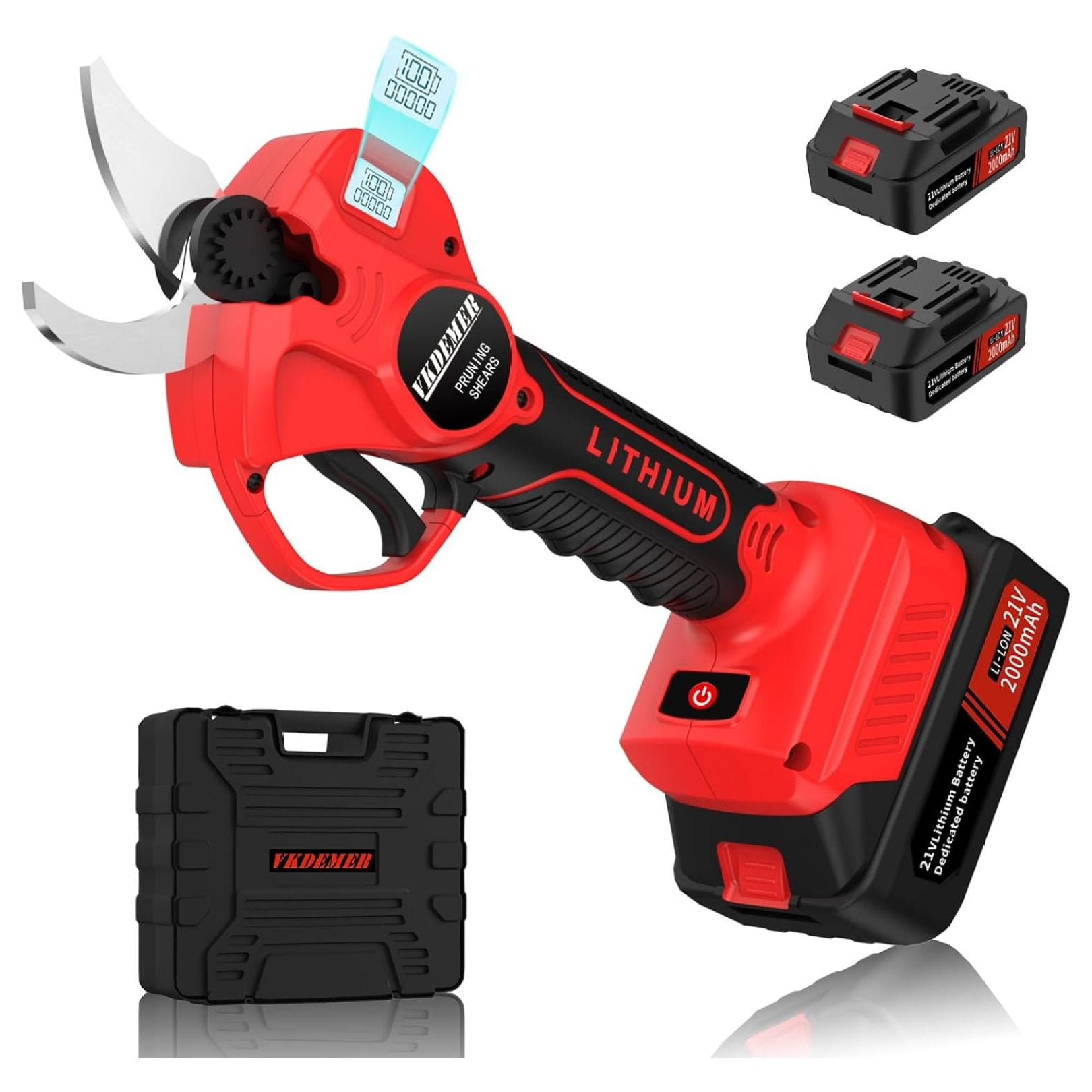 Electric Pruning Shears, Professional Cordless Pruning Shears with LCD ...
