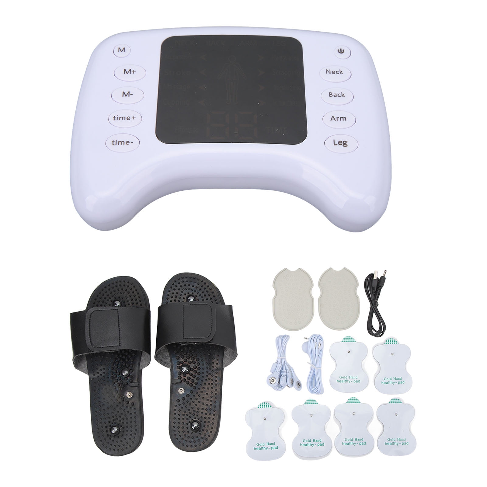 Electric Pulse Massage Machine With Slippers 8 Modes 15 Strength Medium ...