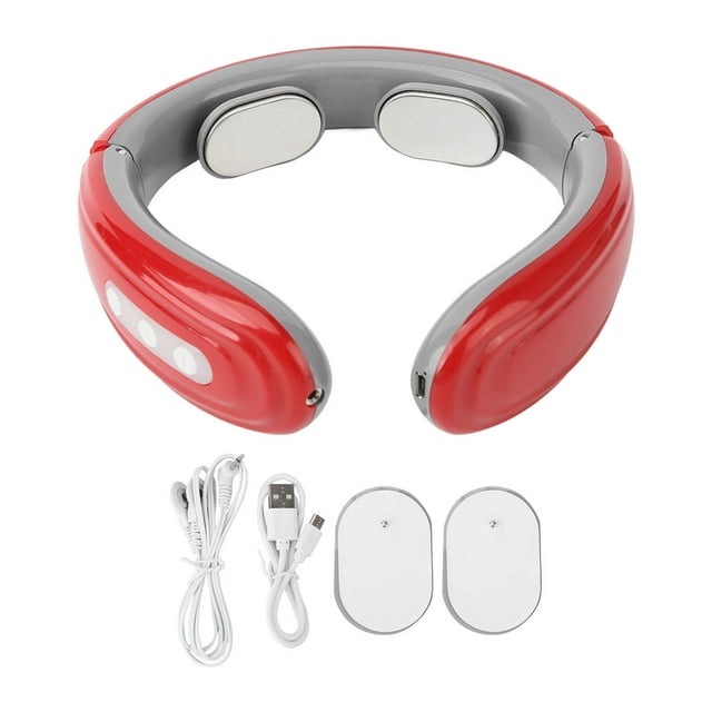 Electric Pulse Neck Massager 6 Modes 9 Strength Rechargeable Neck ...