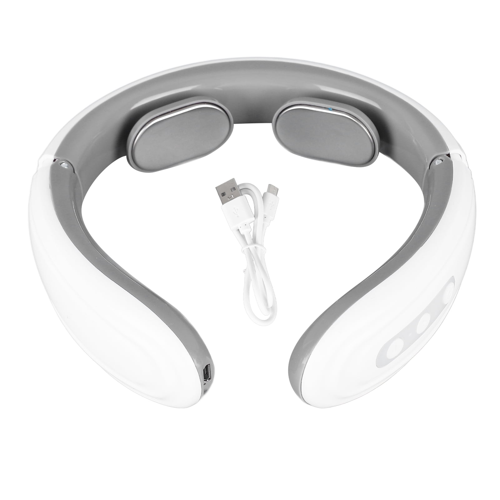 Electric Pulse Neck Massager Vibration Heat 3d Fitment Reduce Fatigue Rechargeable Neck Massage