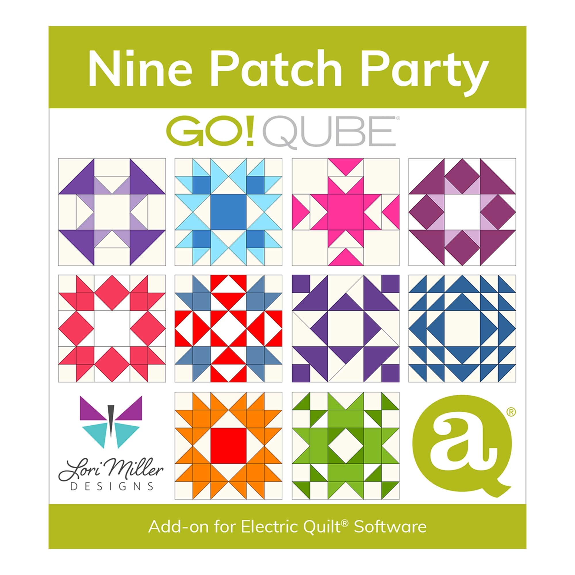 Electric Quilt Add-On for Accuquilt GO! Qube Nine Patch Party - Box Version - Walmart.com