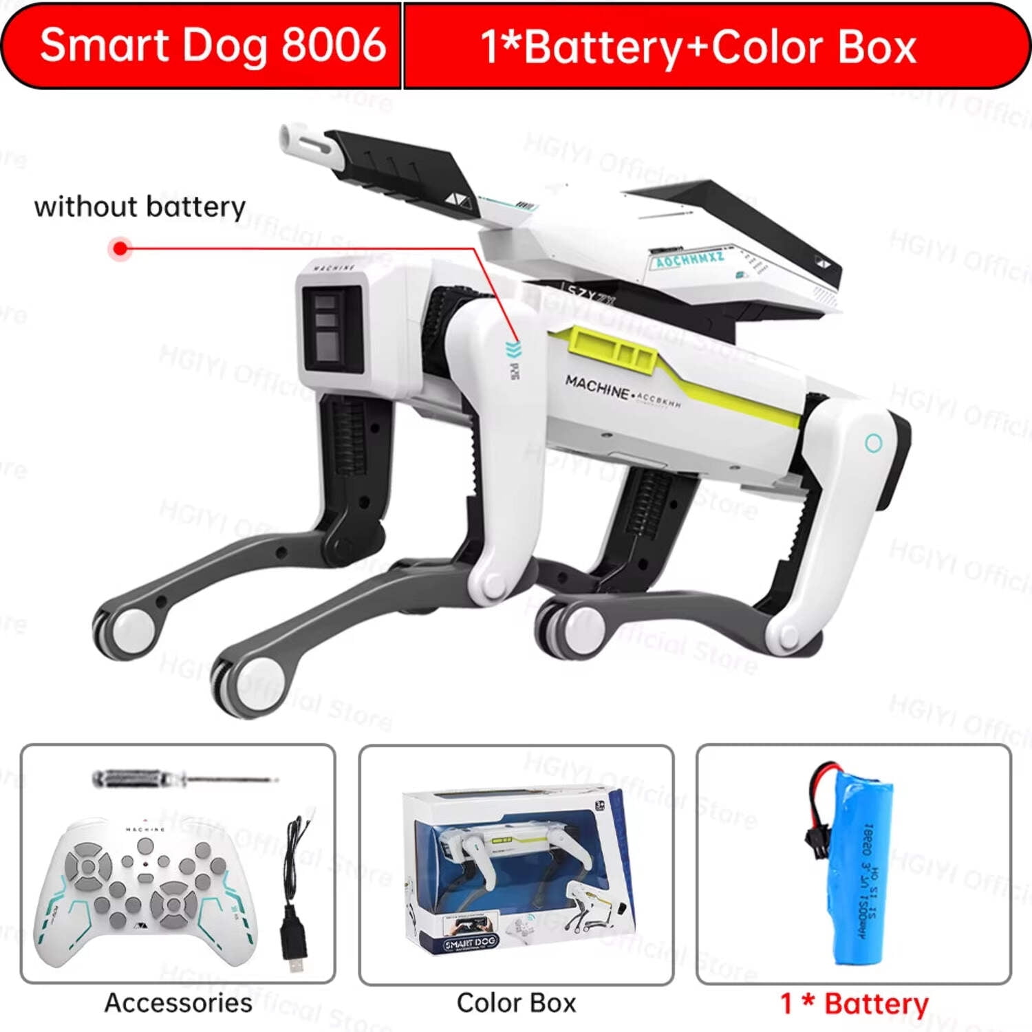 Electric RC Intelligent Robot Dog Multifunction RC Mechanical Dog with ...
