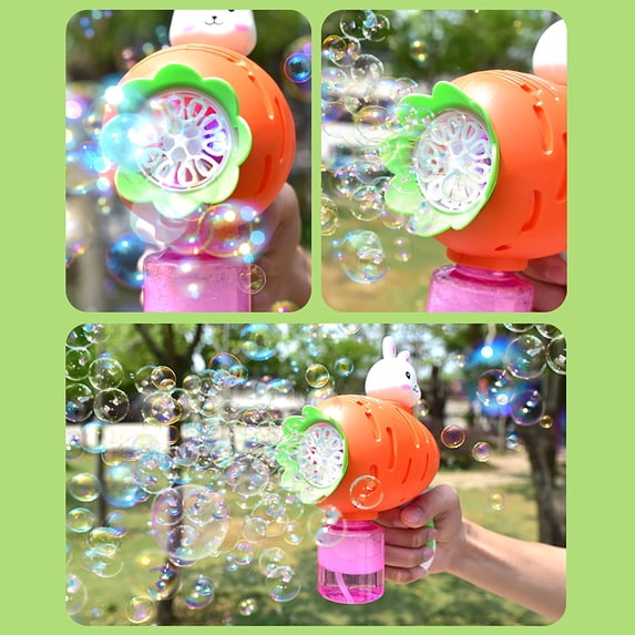 Electric Rabbit Bubble Blower Toy, Easter Bunny Decor Automatic 10 Hole ...