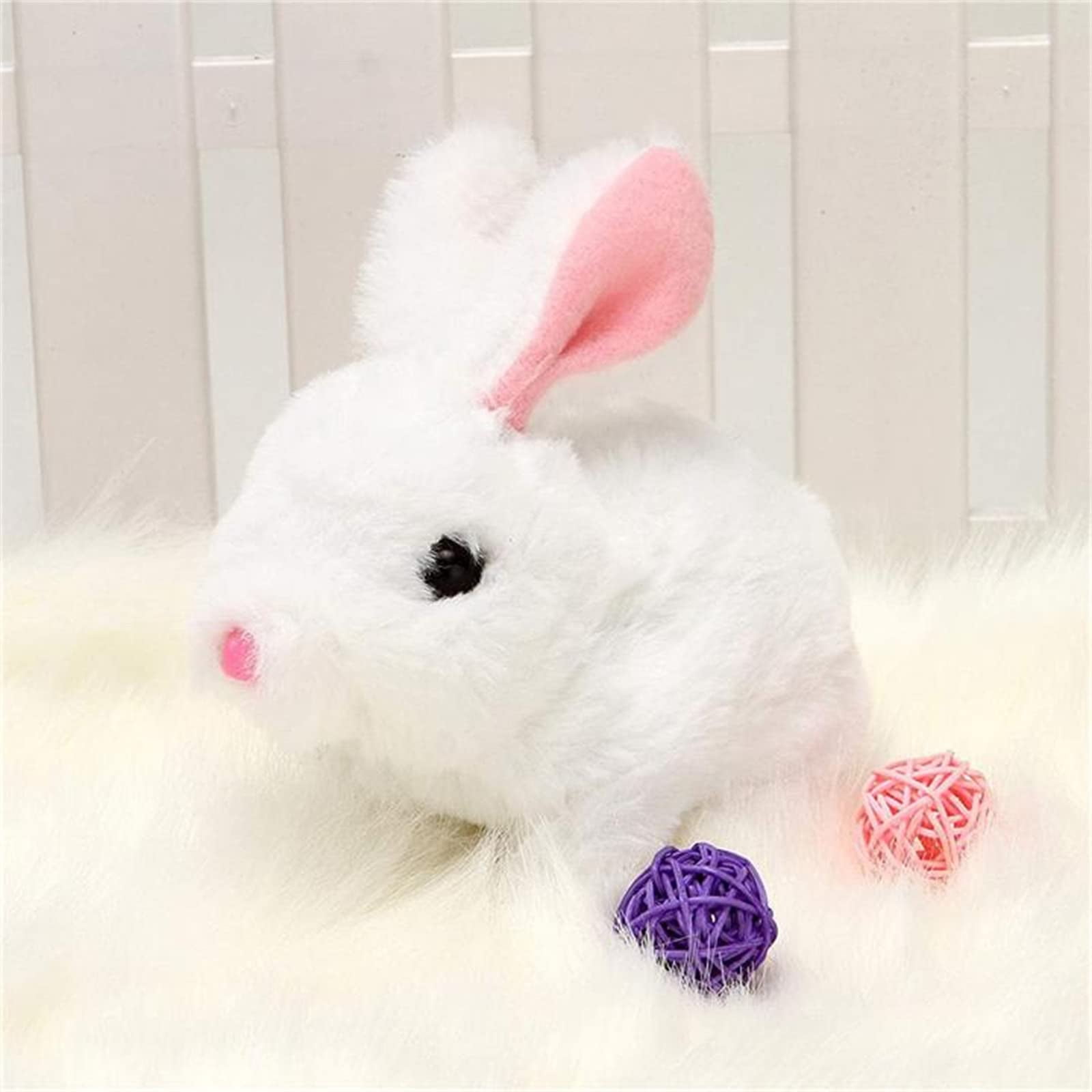 Electric Rabbit Toy Plush Bunny Interactive Stuffed Bunny Can Walk and ...