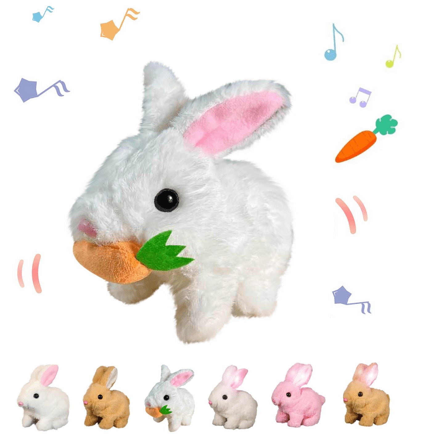 Electric Rabbit Toy Plush Bunny Toy Electric Toy Interactive Walking ...