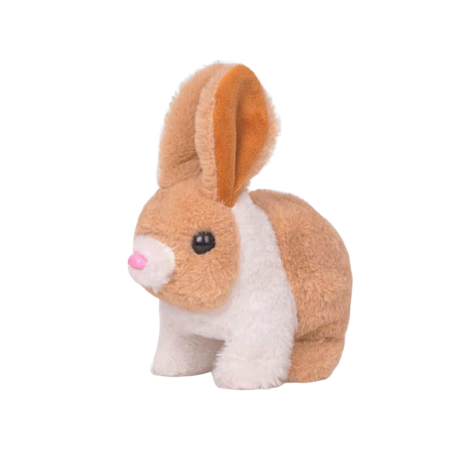 Electric Rabbit Toys, Wiggling Ears, Electric Plush Toy Realistic Bunny ...