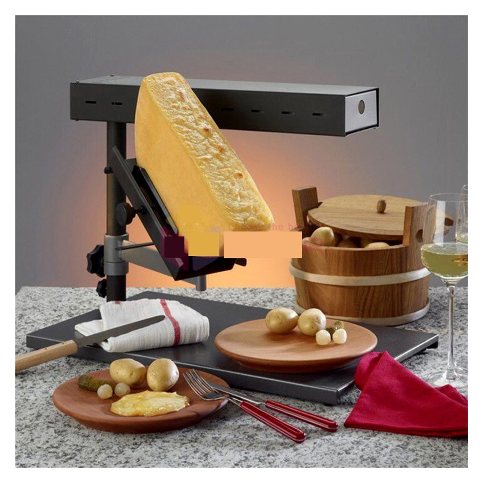 Electric Raclette Cheese Melter Grill Hot Melt Machine Butter Melter ...