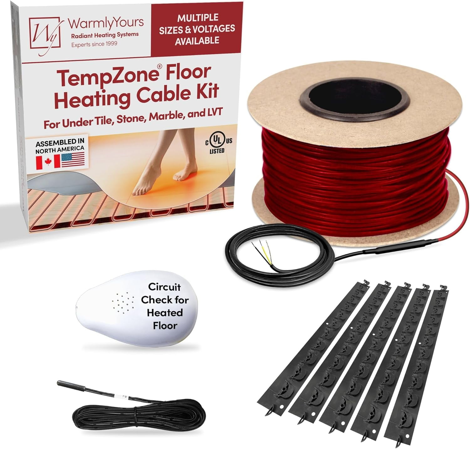 Electric Radiant Floor Heating System 18 sq. ft. with WarmlyYours ...