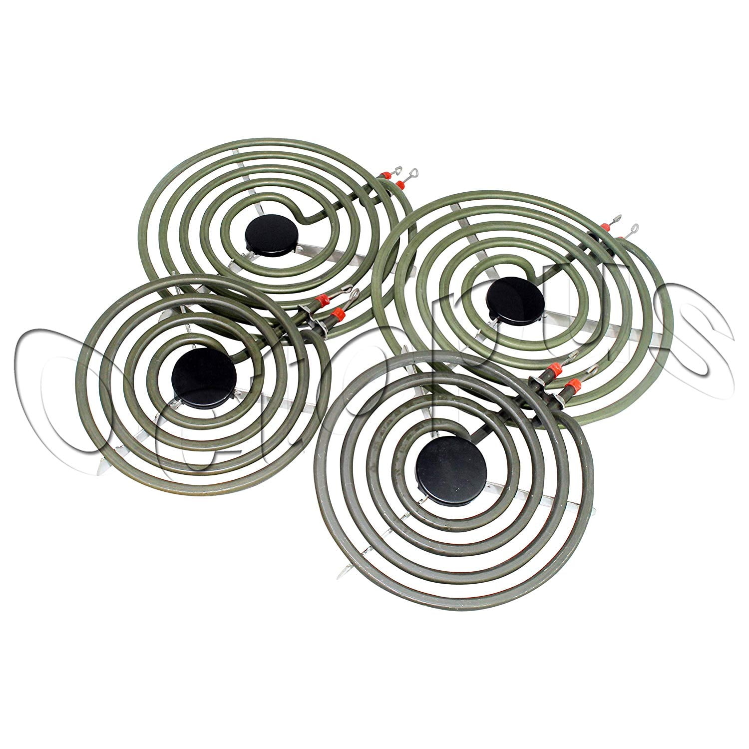 Stove Top Oven Surface Electric Range Burner Element 4 Unit Set Kit ...