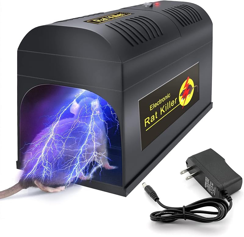 Electric Rat Trap, Humane & Efficient Mouse Trap Upgraded Instantly ...
