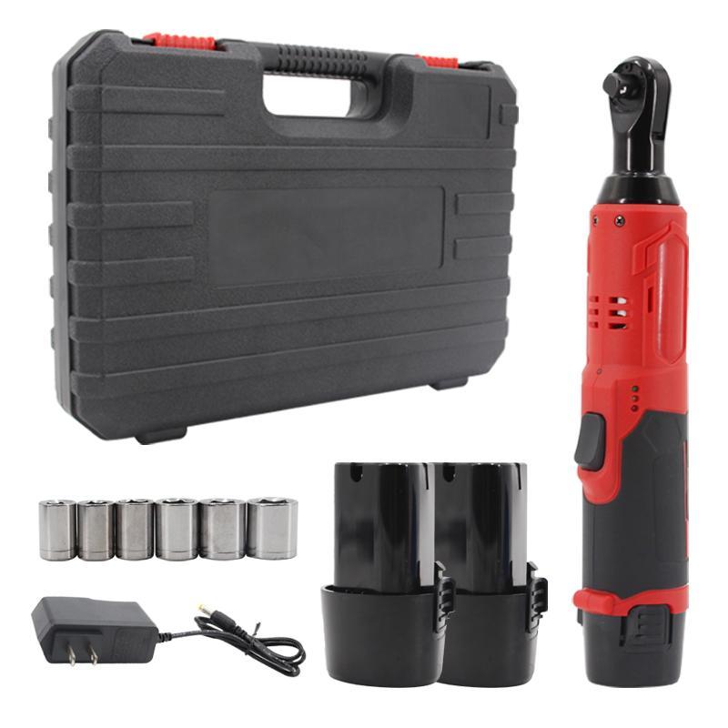 Electric Ratchet Wrench Tool Set, Portable Lithium Battery Powered ...