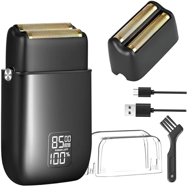 Electric Razor for Men, Electric Foil Shavers, 3-Speed Foil Shaver with ...