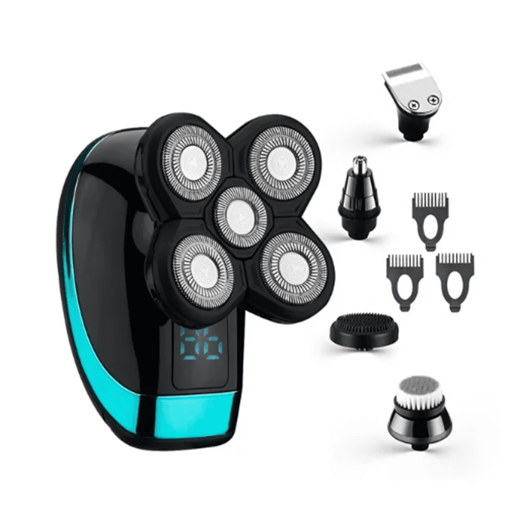 5-in-1 Men's Electric Grooming Kit: Waterproof, USB Charging, Razor ...