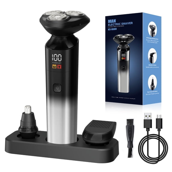 Electric Razor for Men, Rechargeable Electric Shaver for Men ...