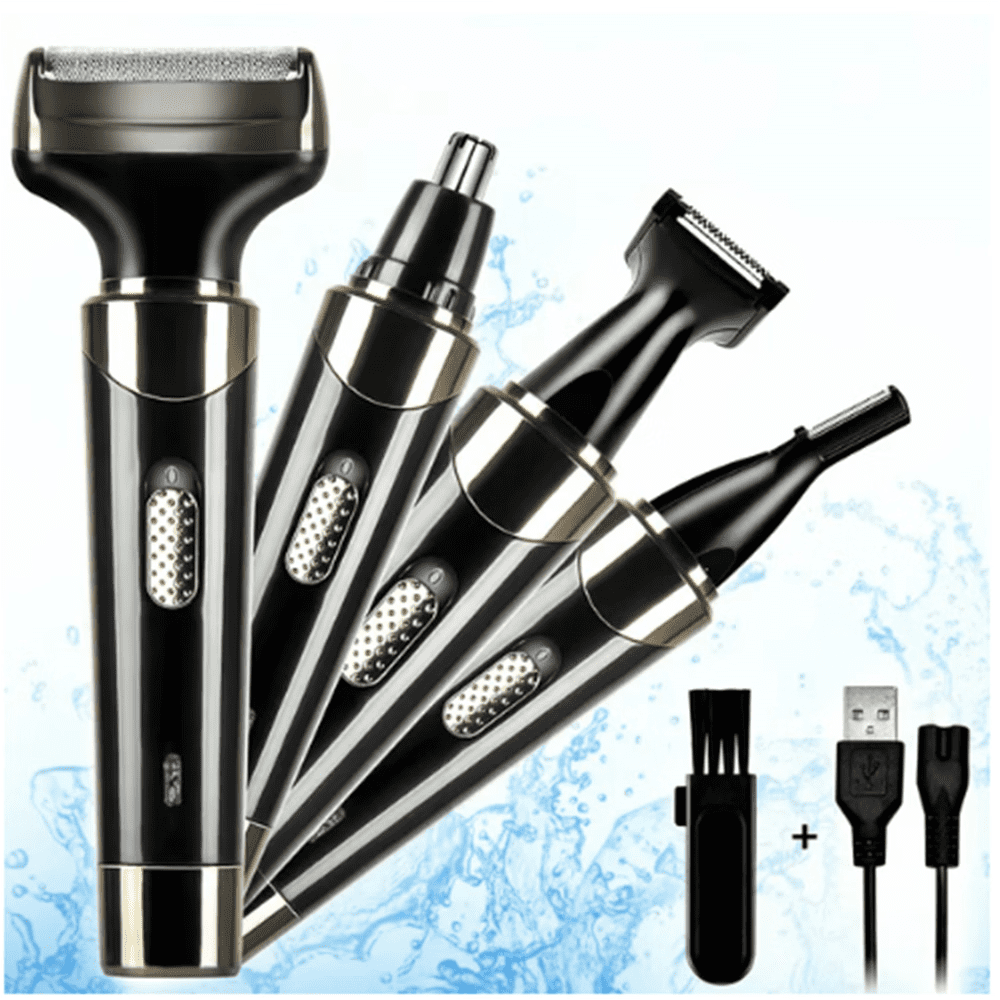 Electric Razor for Men Women, 4 in 1 Rechargeable Shaver Waterproof ...