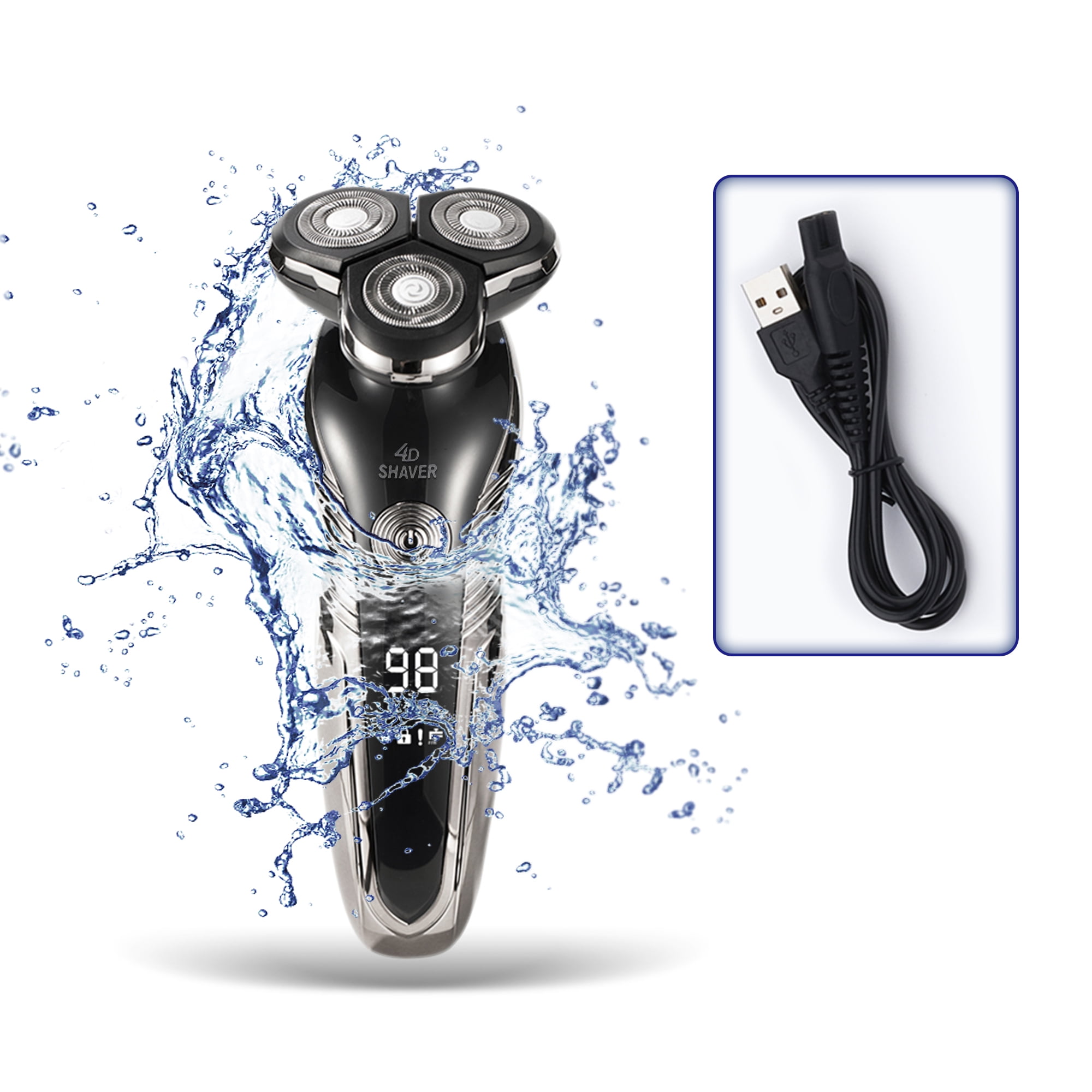 Electric Razor Shavers for Men, Male's Electric Razors Wet Dry Rotary ...