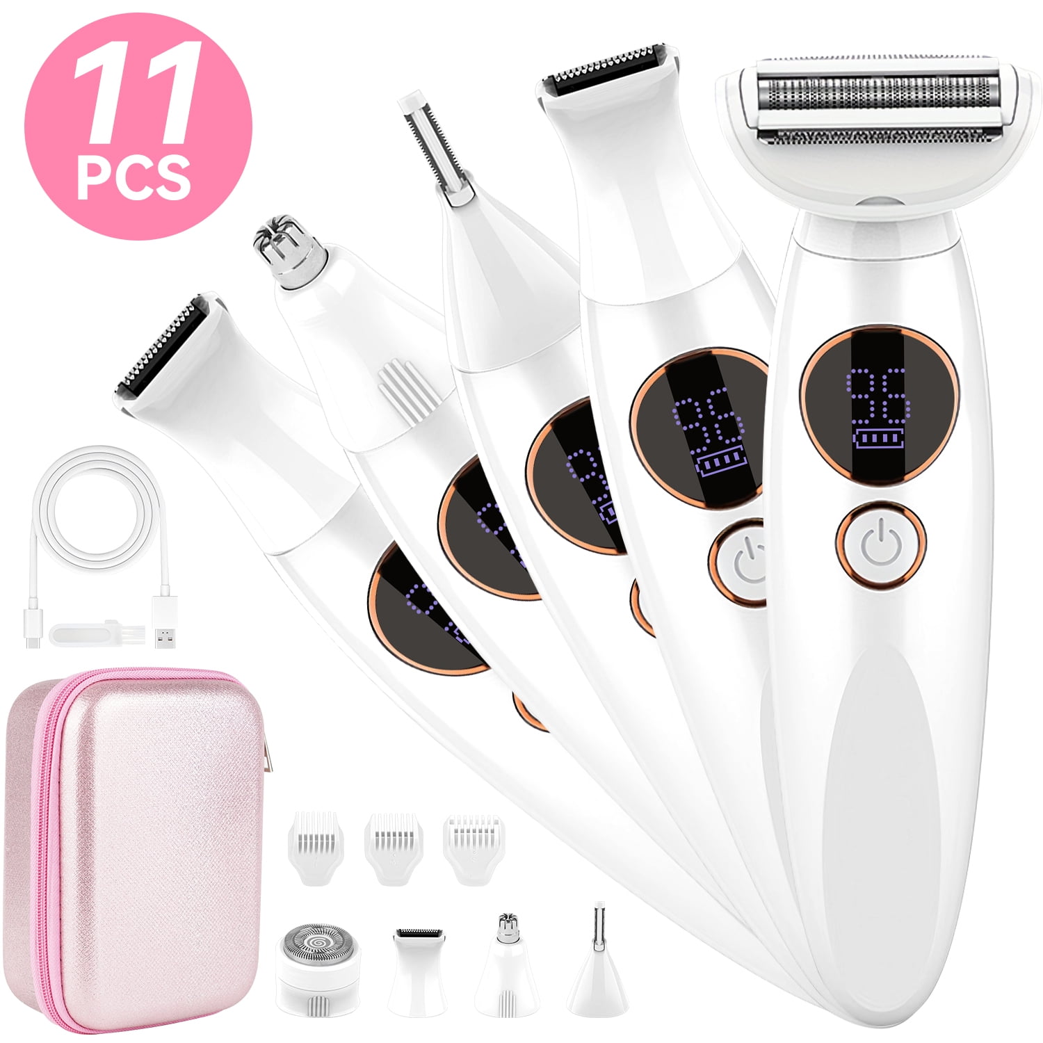 SZZJKJ Electric Razors for Women, 5 in 1 Shaver for Women, Wet and Dry ...