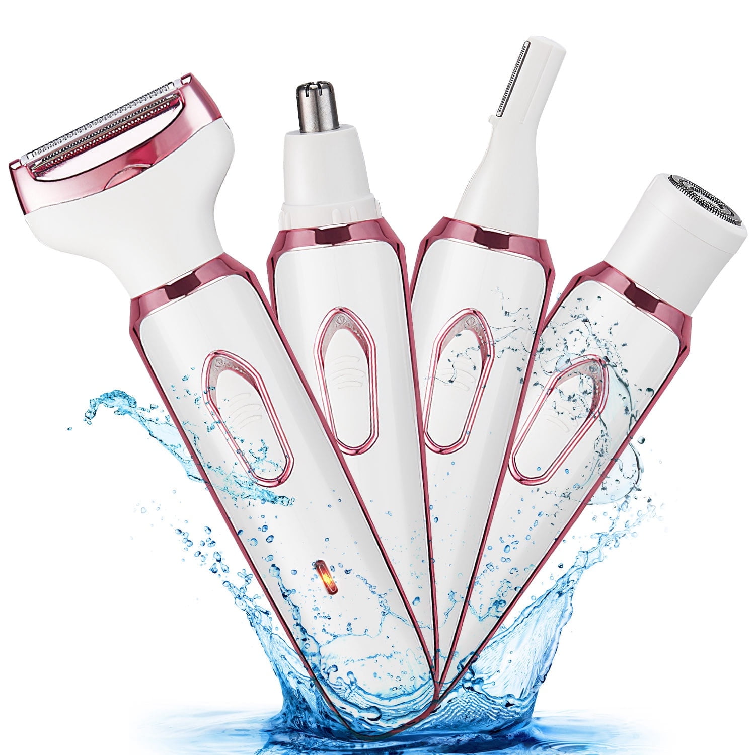 Electric Razor for Women TeqHome 4-in-1 Women’s Body Hair Removal Pubic ...