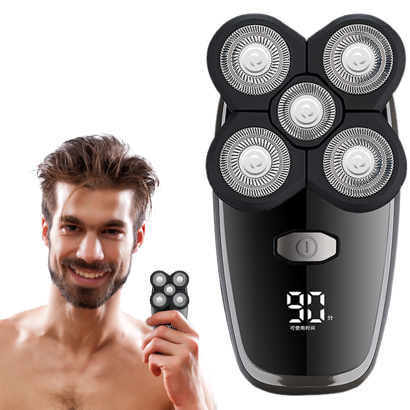 Electric Razor for Men – 5-in-1 Head Shaver & Beard Trimmer, Versatile ...