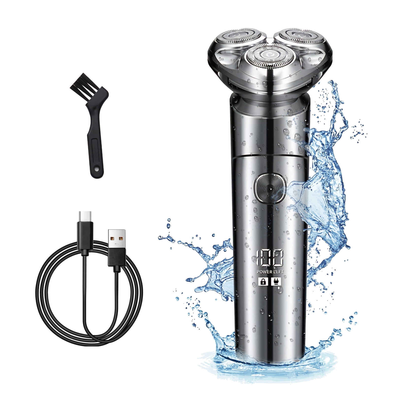 Detects Motiond Electric Shaver for Men, Cordless Rotary Beard Trimmer ...