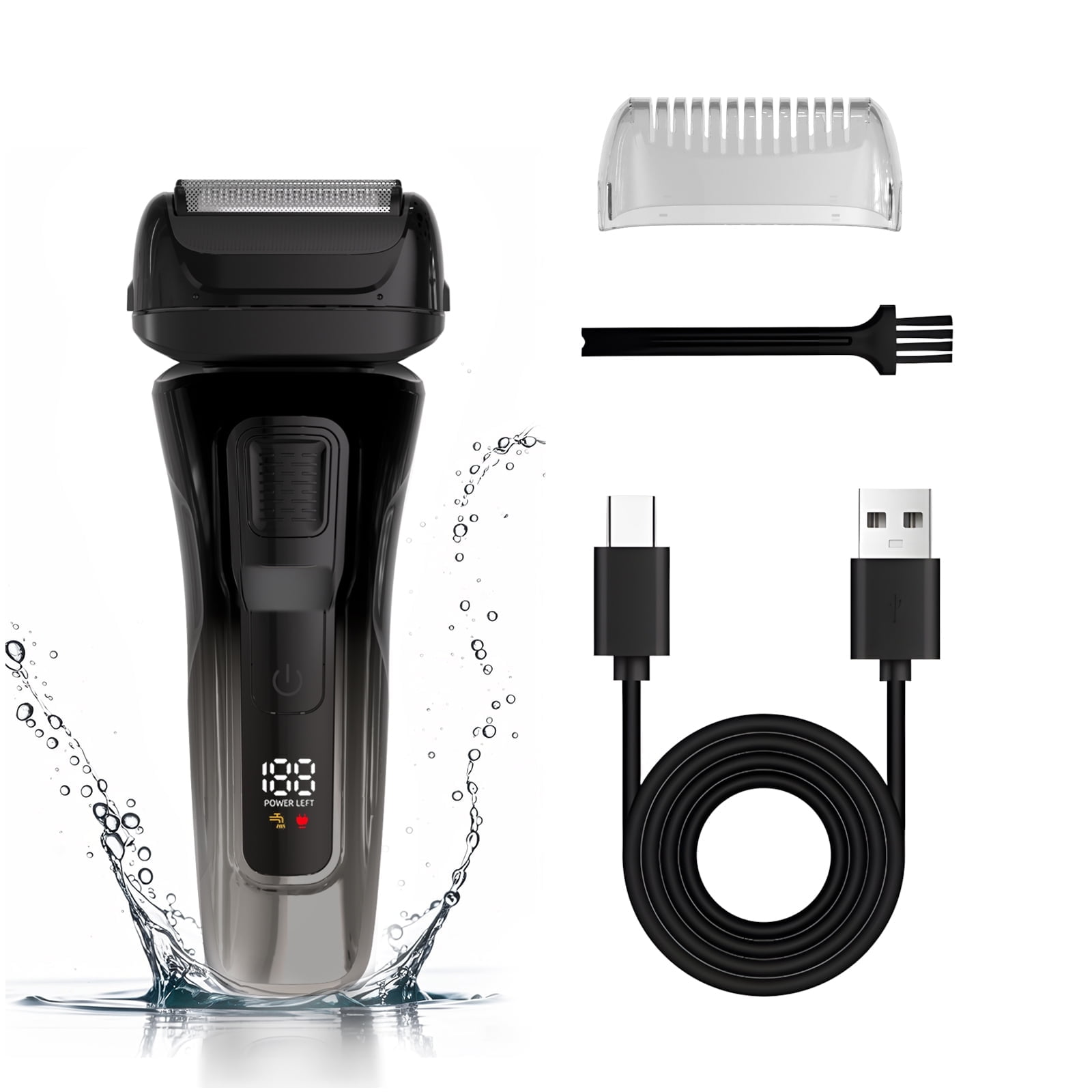 Electric Razor for Men - Cordless Foil Shaver with Pop-Up Trimmer ...
