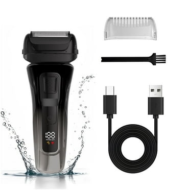 Foil Shaver for Men Barber, Double Electric Foil Trimmer, Professional ...
