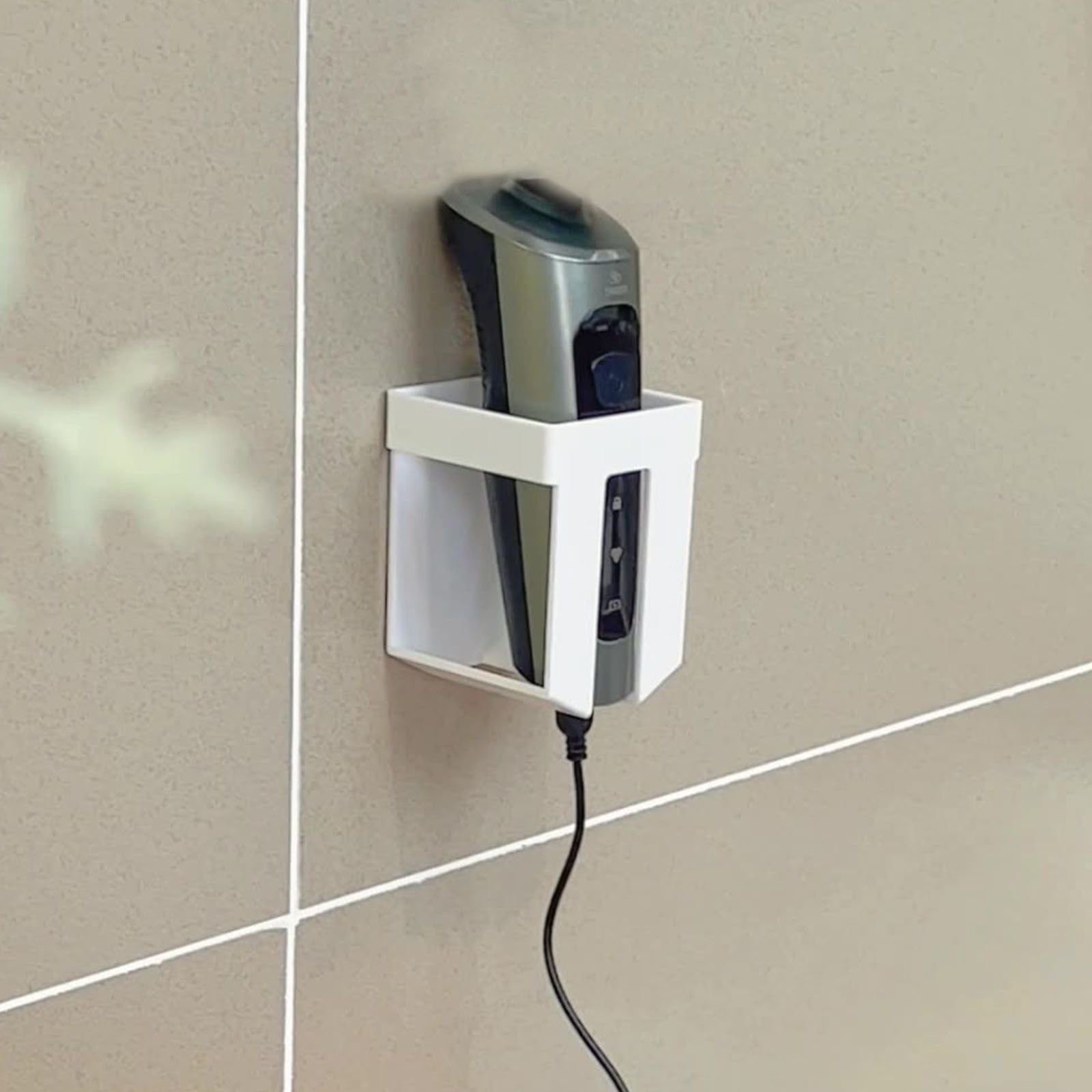 Electric Razor for Men,Punch-free Wall-mounted Electric Razr Storage ...