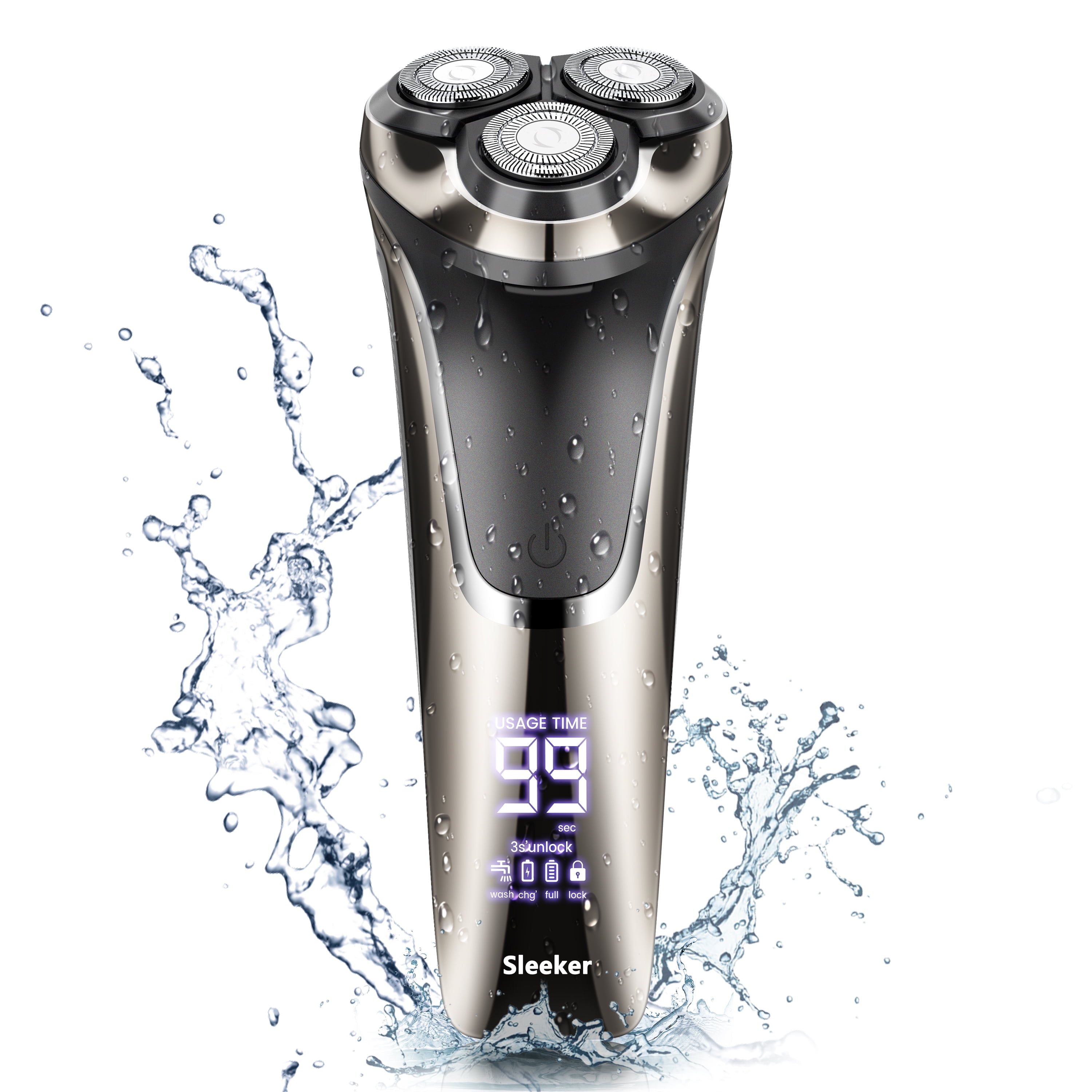 Electric Razor for Men,USB Rechargeable IPX7 Waterproof Wet & Dry ...