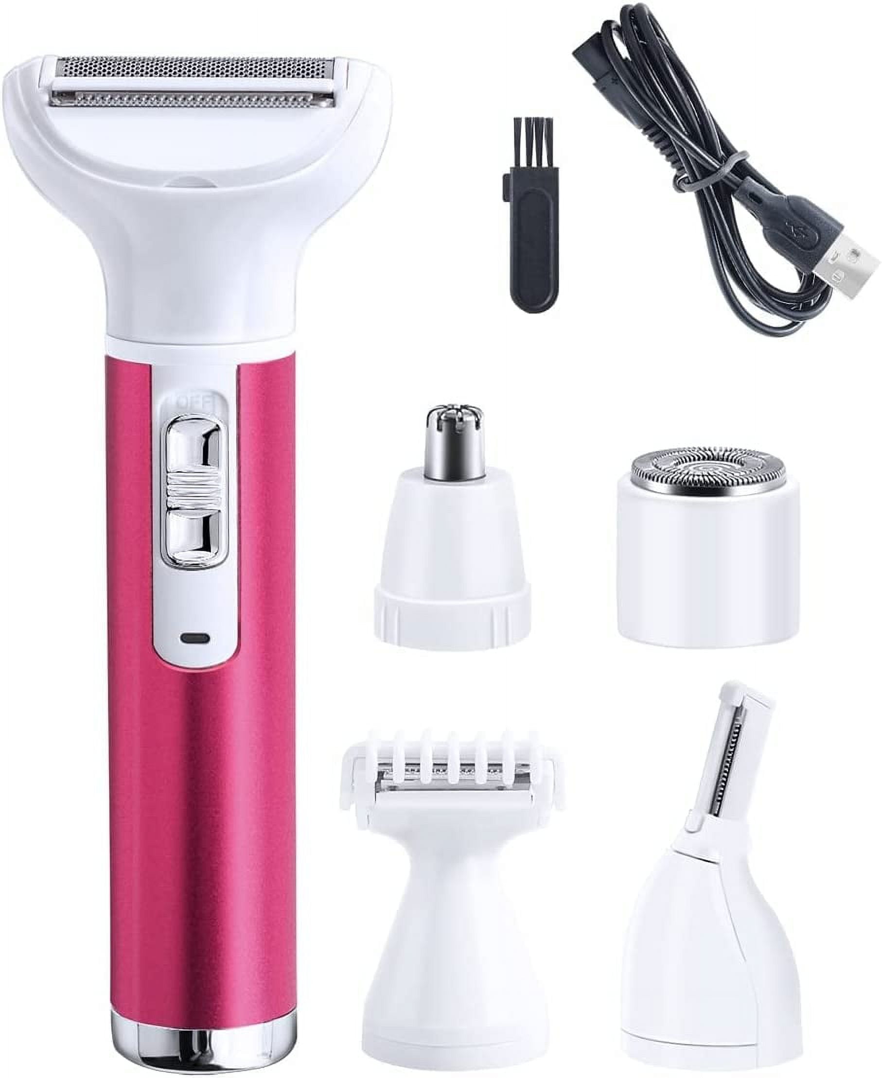Electric Razor for Women,5 in 1 Body Hair Remover Epilator Bikini ...